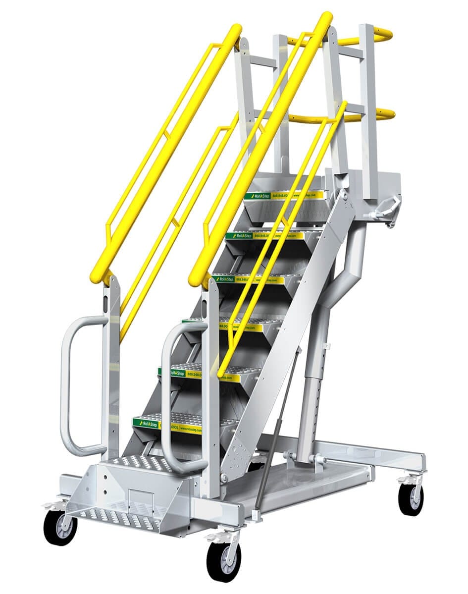 Rolling Stairs and Work Platforms - CH Bull Industrial Stair Solutions